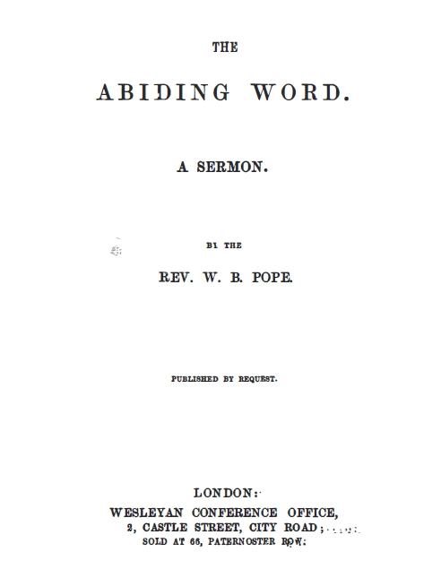 The Abiding Word · Fred Sanders